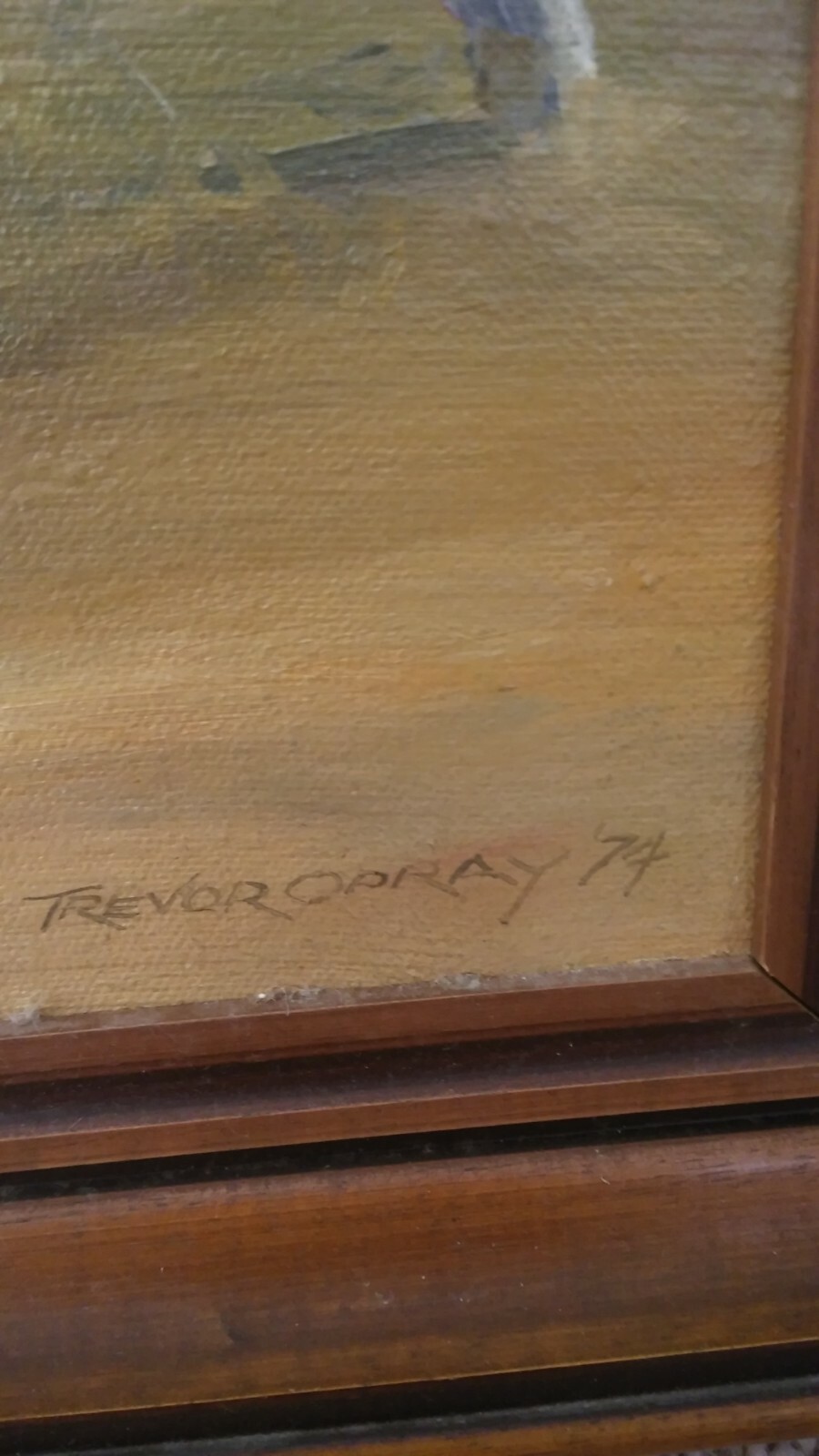 Trevor Opray 'Croydon House' Bar Original Oil on Canvas - Signed-Dated ...