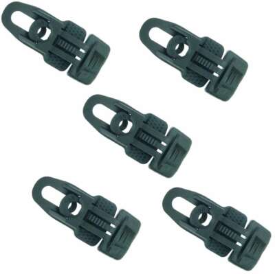 5x MIDI Clip Spannklammer SCHWARZ Ösen Planen Banner Spanner Spannfix ...