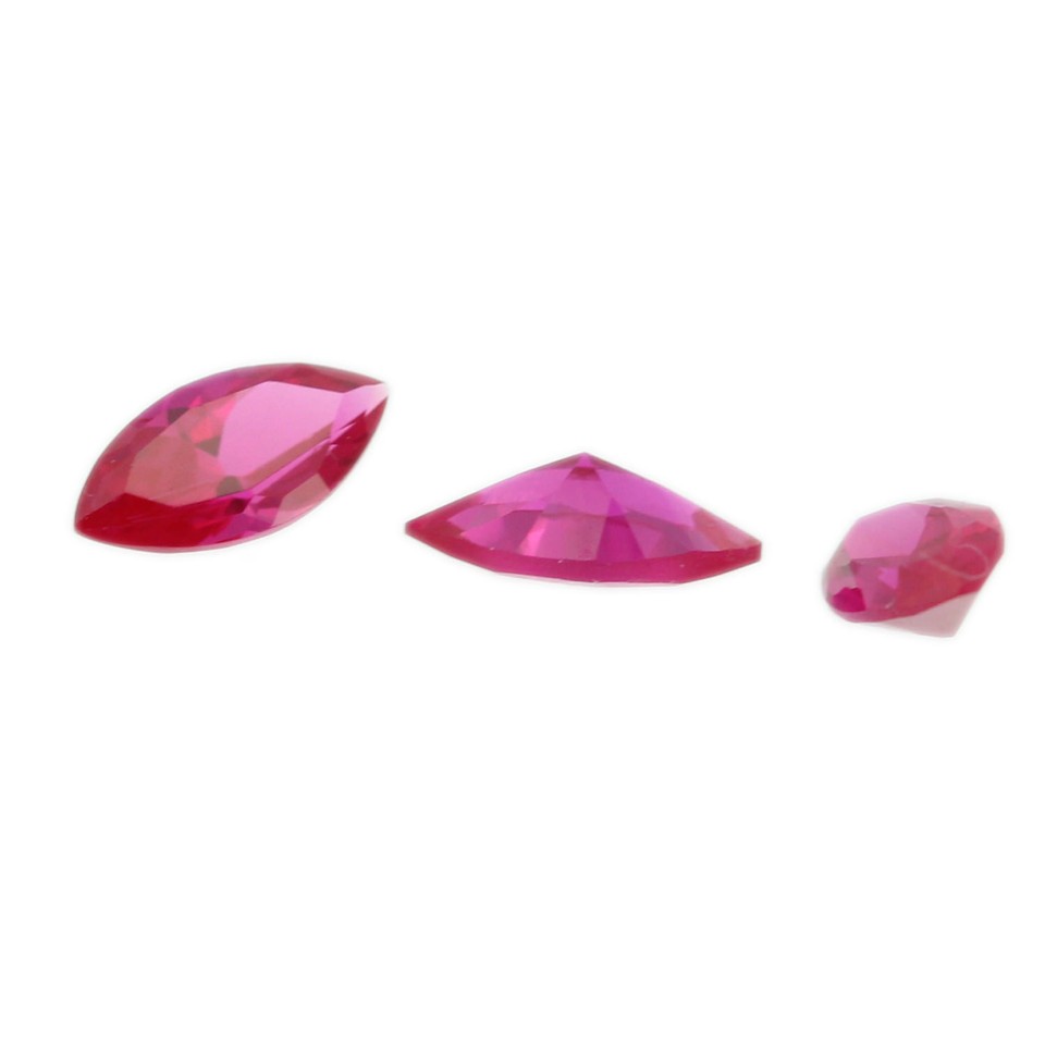 Loose Marquise Cut Ruby CZ Stone Single Red Cubic Zirconia July ...
