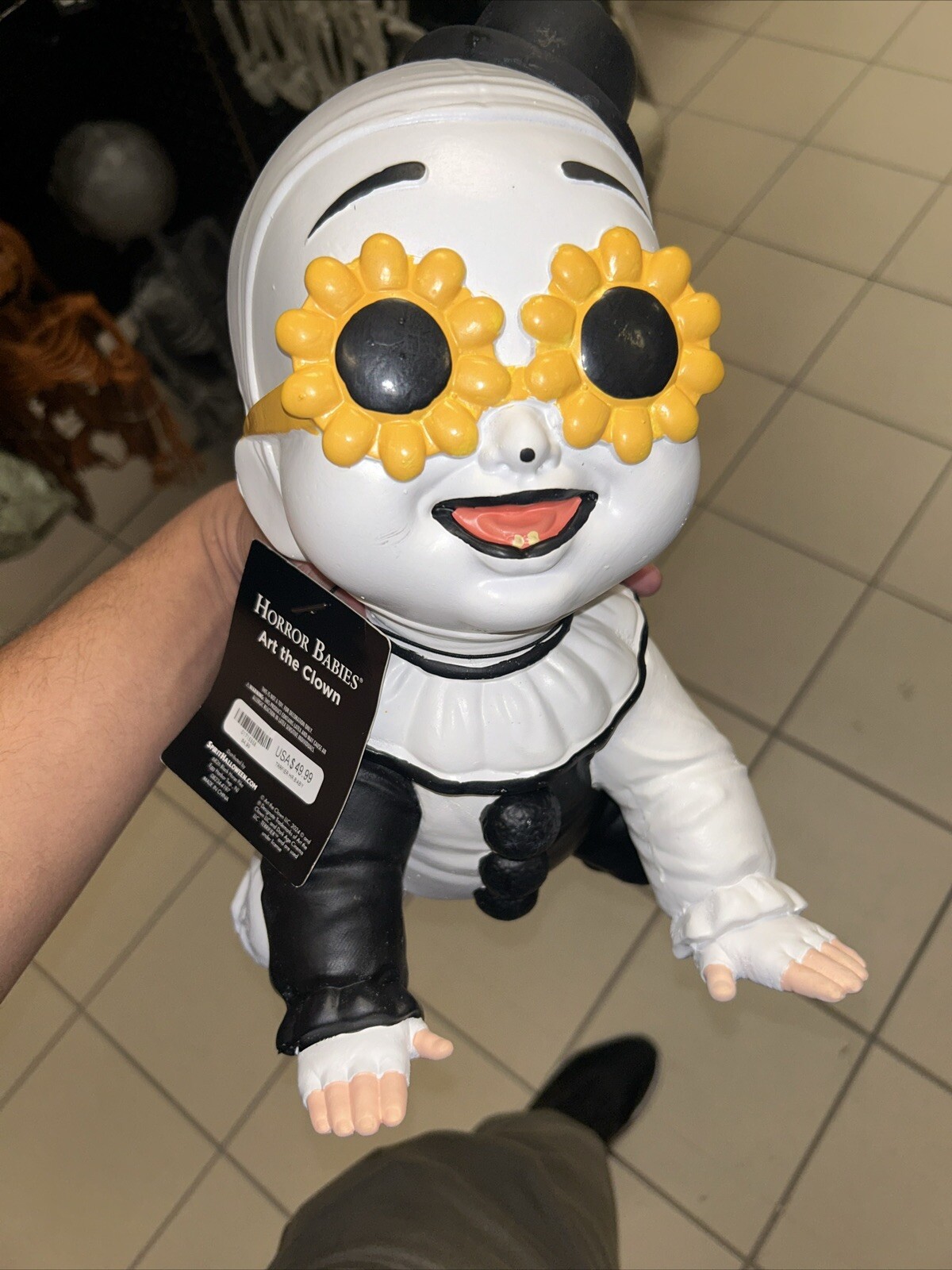 (NEW) Spirit Halloween Art the Clown Horror Baby Static Prop ...