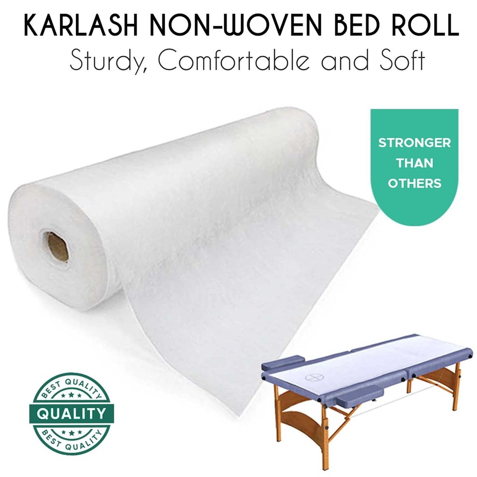Disposable Non Woven Bed Sheet Roll Massage table paper roll 30gms ...