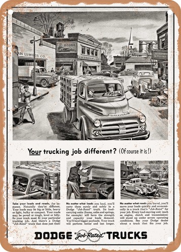 METAL SIGN - 1952 Dodge Stake Truck Vintage Ad | eBay