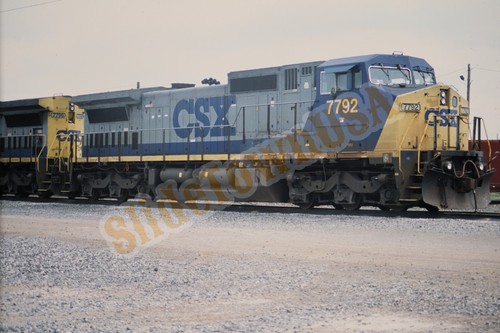 Vtg 2002 Train Slide 7792 CSX Engine X7B059 | eBay