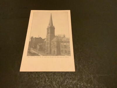 Springfield, Massachusetts ~ Trinity M.E. Church - Bridge St. - Antique ...