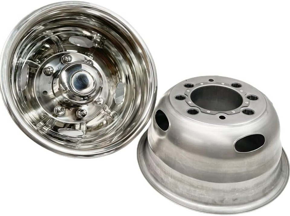 2005-2025 FORD F350 17" Dually Stainless Steel Wheel Simulators Dual ...