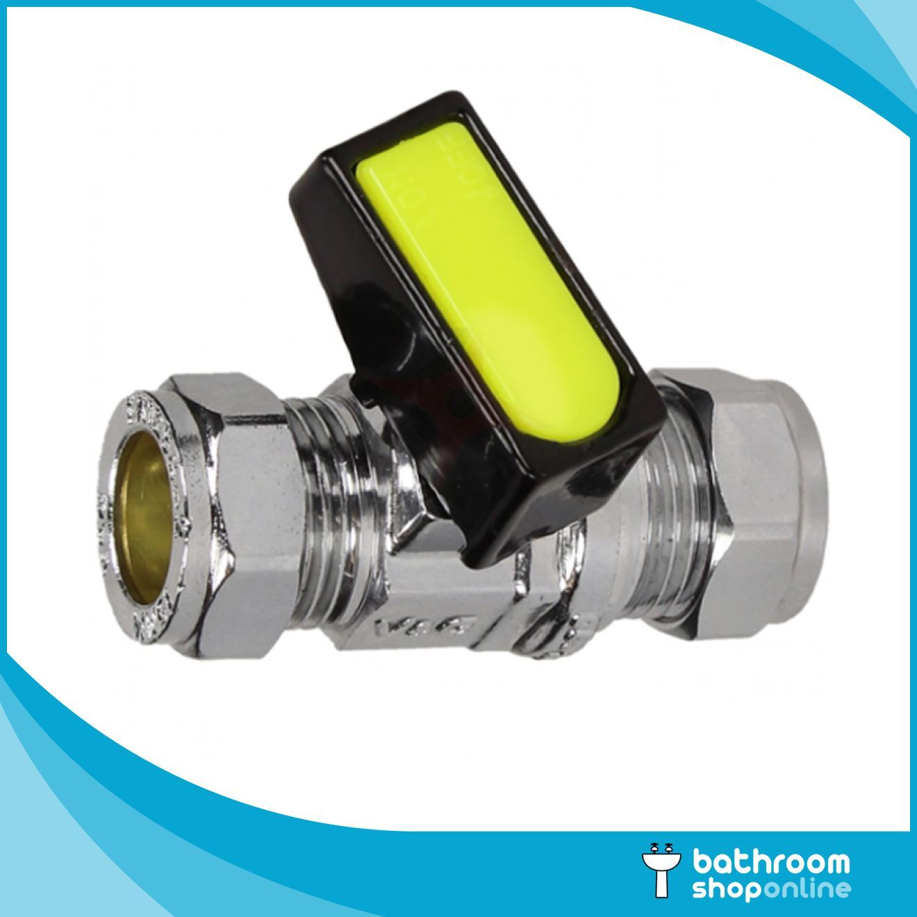 8mm-10mm-15mm Gas Lever Stop Valves Compression Isolator Isolation Tap ...