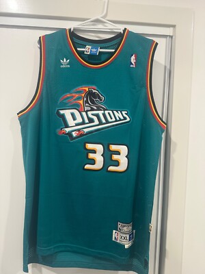 Fake Detroit Pistons 2000 Hardwood Classic remake Jersey 2XL | eBay ...