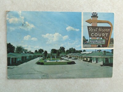 K2028 Postcard Rest Haven Court Springfield MO Missouri hotel motel | eBay