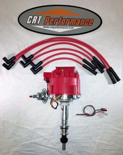Ford Inline 6 cyl 170 200 250 HEI DISTRIBUTOR UPGRADE RED + 8MM USA ...