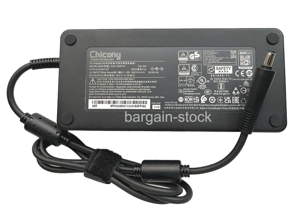 Original Chicony 330W Acer Predator Helios Neo 16 PHN16-71 AC Adapter ...