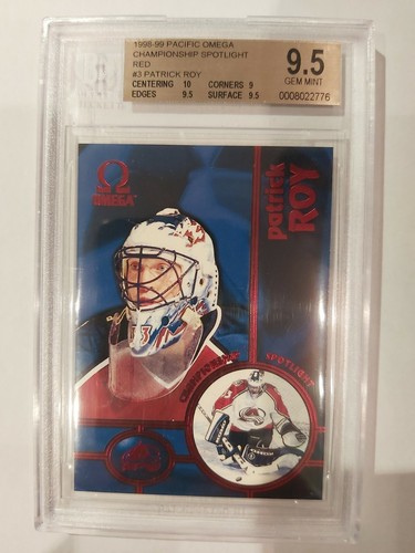 1998-99 Pacific Omega Patrick Roy Championship Spotlight RED 8/10 ...