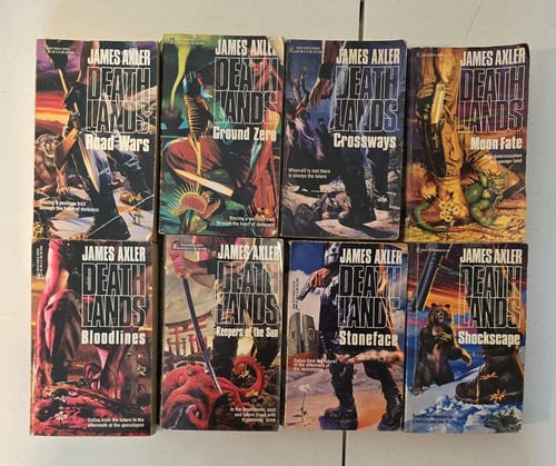 James Axler lot of 8 science fiction Paperbacks Death Lands Series ...