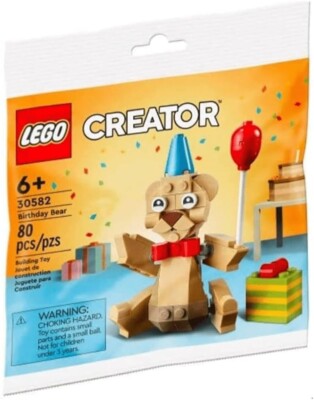 Lego Birthday Bear polybag 30582 Creator Minifigure Building Set ...