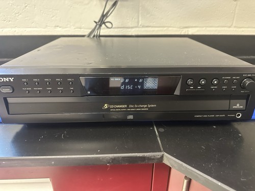 Sony CDP-CE375 Compact Disc CD Player 5-Disc Carousel Changer w/ Remote ...