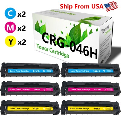6pk 046H 46H Toner Cartridge imageCLASS MF735Cdw MF733Cdw Printer CYM ...