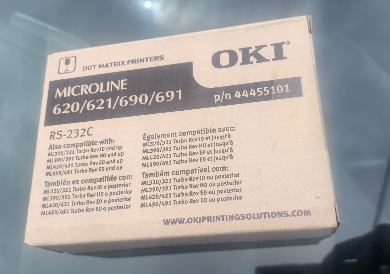 OKI Microline 620/621/690/691 PN 44455101 In Sealed Packaging For ML ...