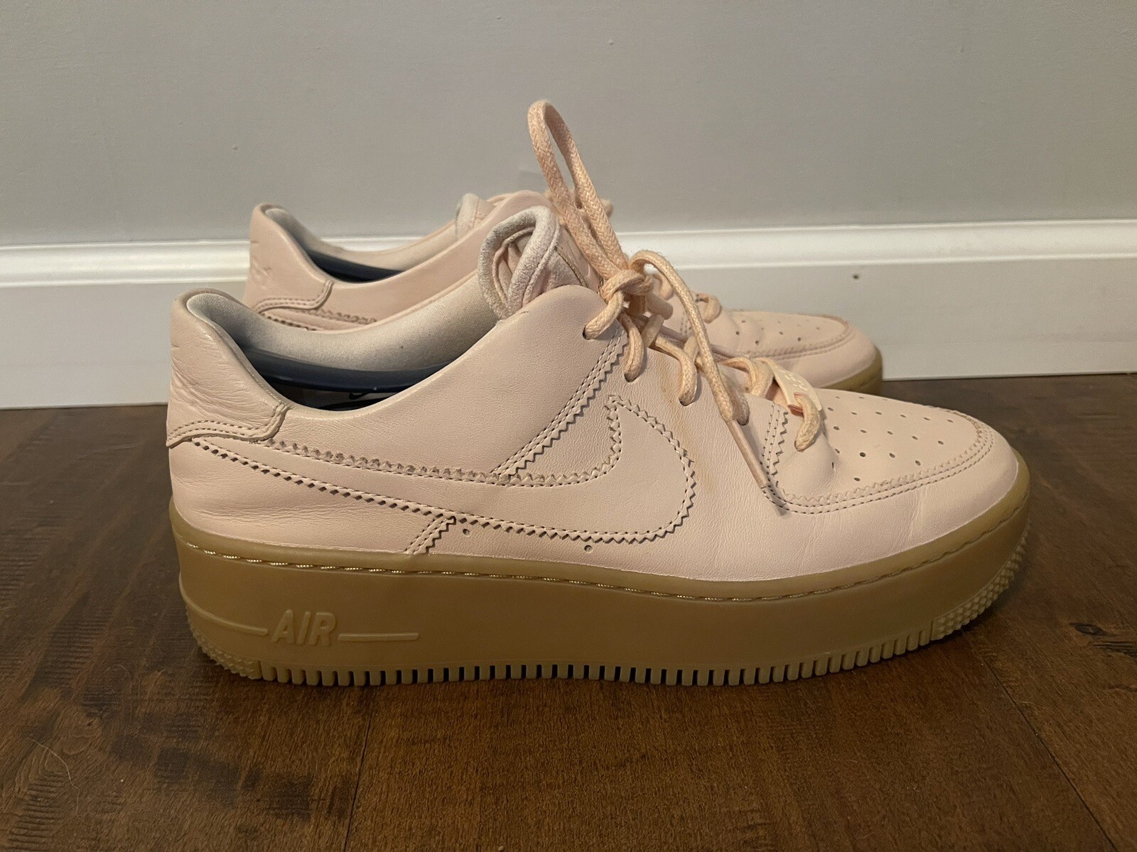 Nike Air Force 1 AF1 Sage Low Washed Coral Gum AR5409-600 Shoes - Women ...
