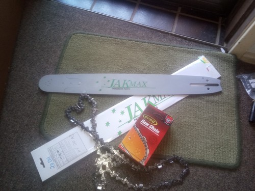 JAK MAX CHAINSAW BAR 18" SUIT HUSKY **PREMIUM 3/8 x050x68 dl +GB CHAIN ...