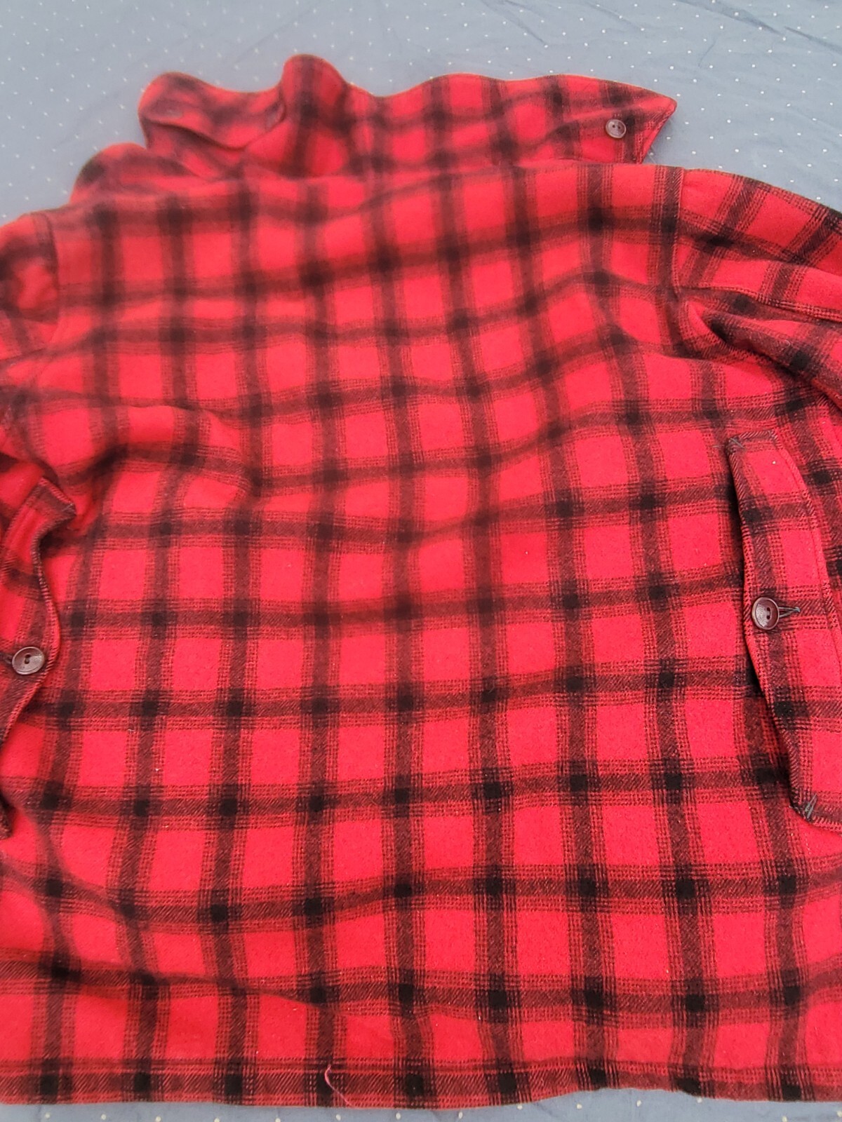 WOOLRICH Mackinaw Buffalo Red Plaid Hunting Jacket Coat Men Sz Xl ...