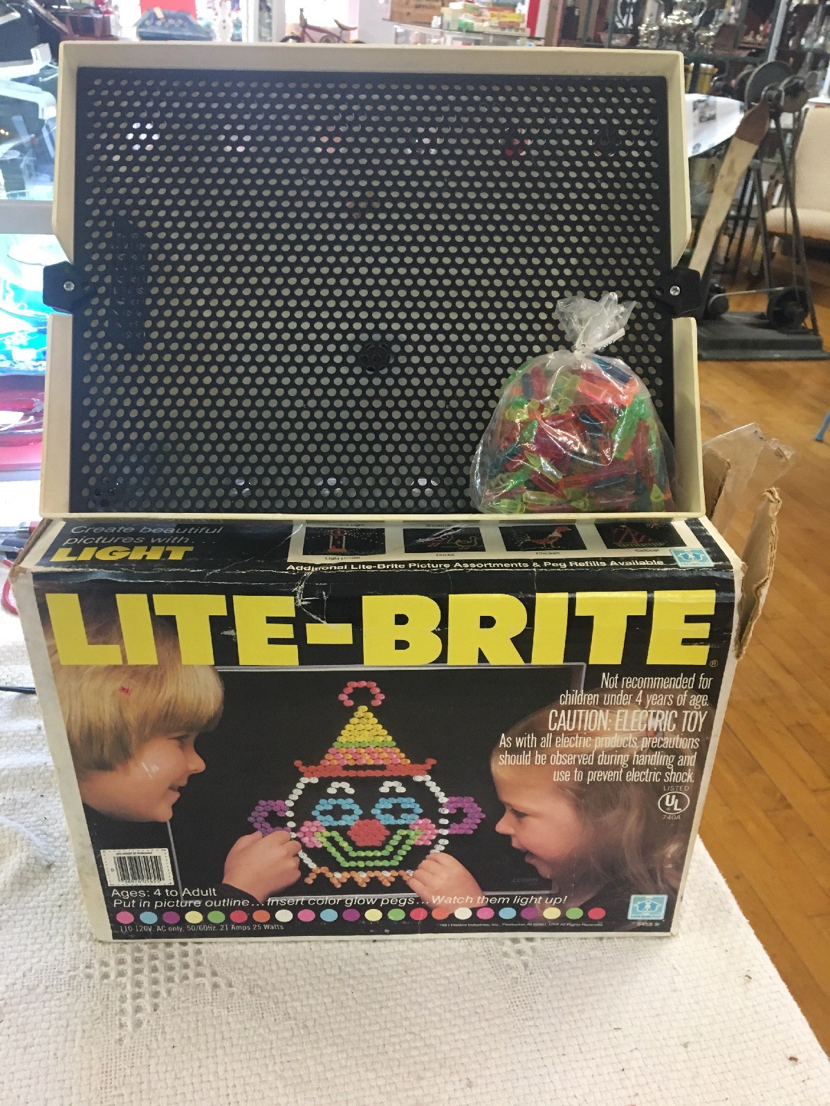 Vintage Hasbro Lite-Brite 1978 Light Bright # 5455 Original box No ...