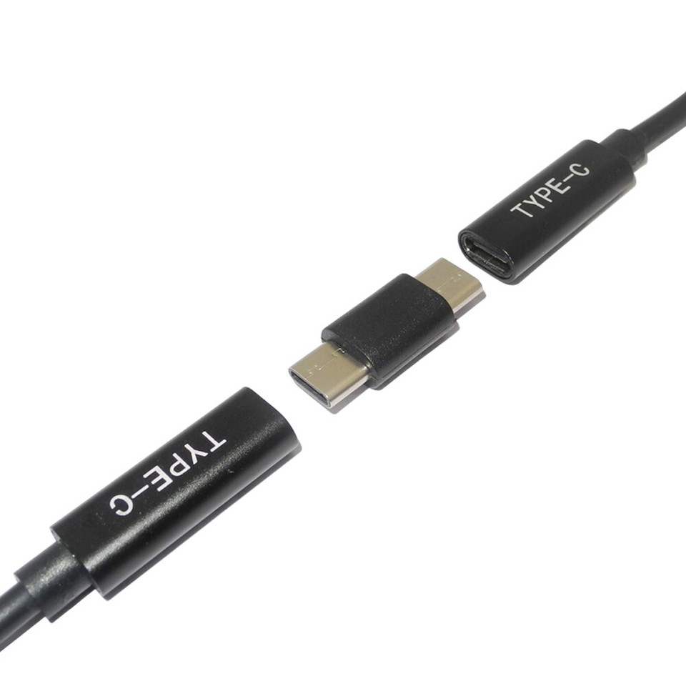USB-C Type C Male to Male Extension Joiner Adapter Converter Cable ...