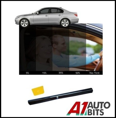 Pro Anti-Scratch Car Window Tint Film Tinting Black Smoke 35% 76cm X 3m ...