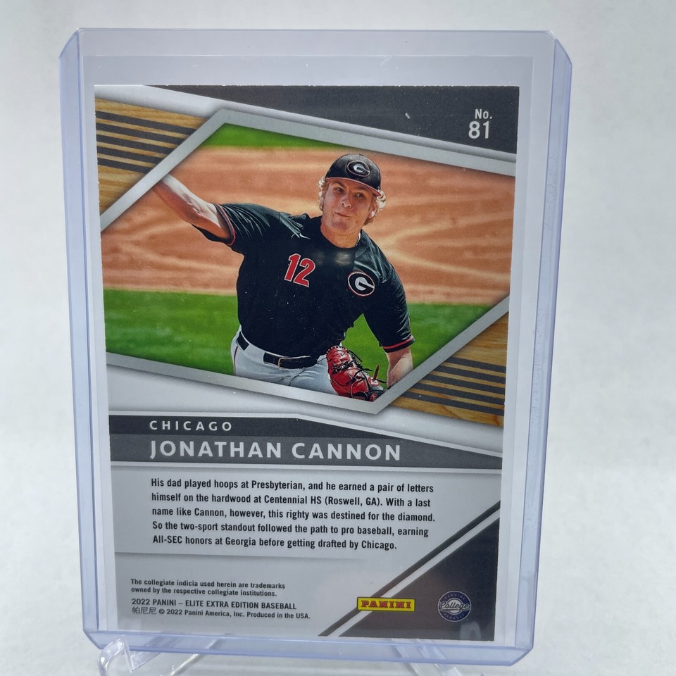 2022 Elite Extra Edition Jonathan Cannon Gold Prime Numbers 16/24 White ...