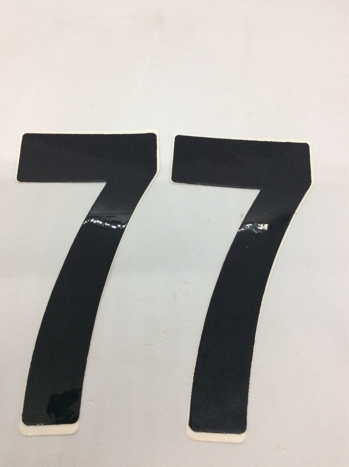 FACTORY EFFEX MX Racing Decals, Number 7 Decal Stickers Vinyl 7” BLACK ...