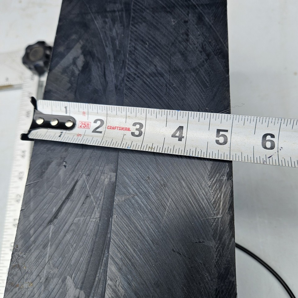 4.5x5x28.25 Delrin Block, Machinable Plastic Blocks Black CNC 22lb ...