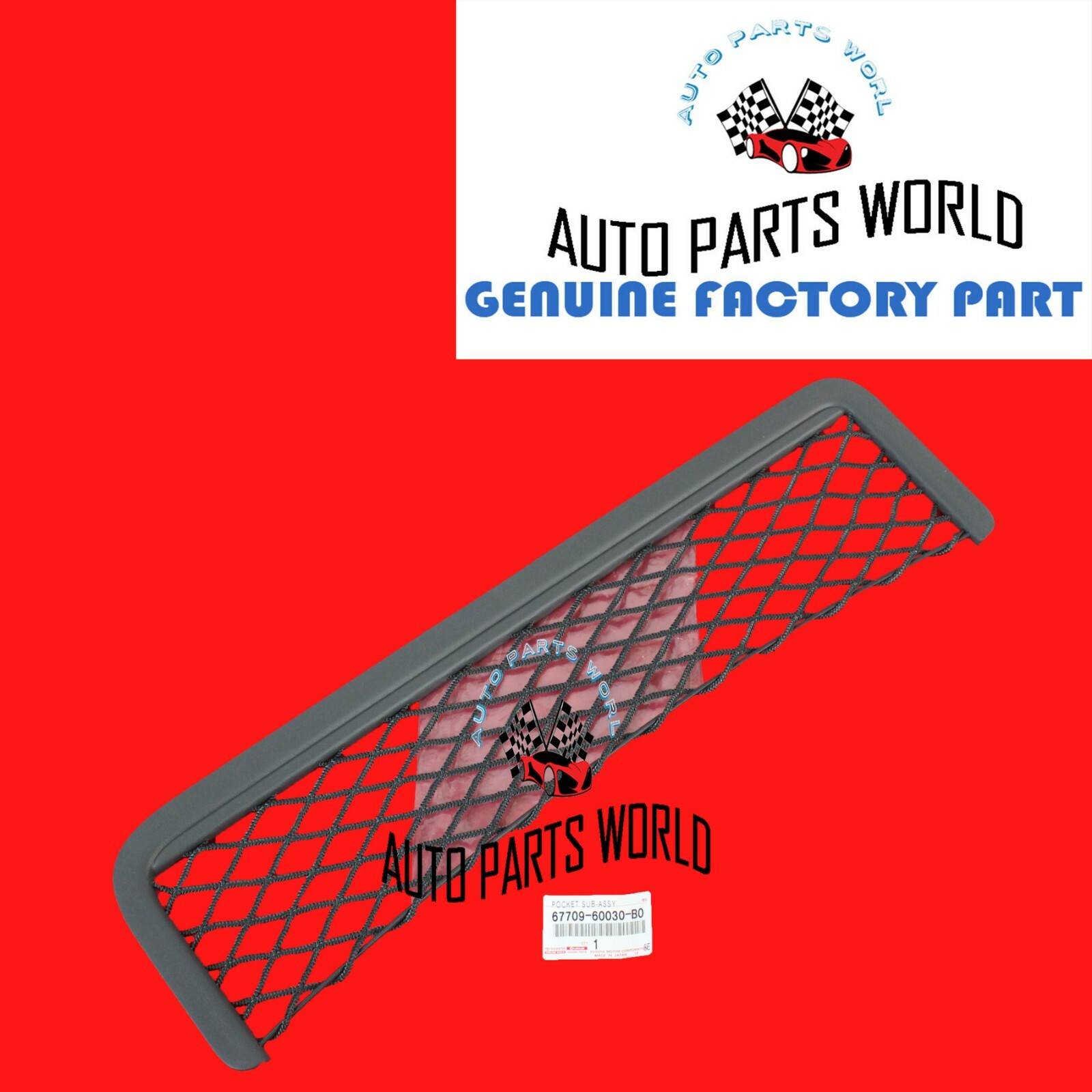 NEW GENUINE OEM LEXUS 2003-2009 GX470 GRAY REAR DOOR CARGO NET 67709 ...