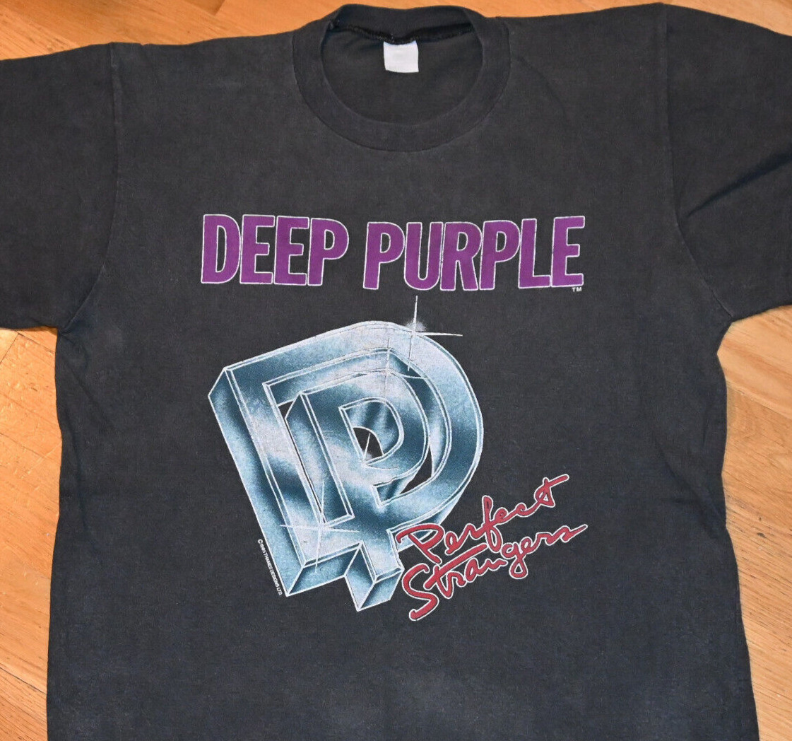 *1985 DEEP PURPLE* vtg 80's Euro Tour concert tee t-s… - Gem
