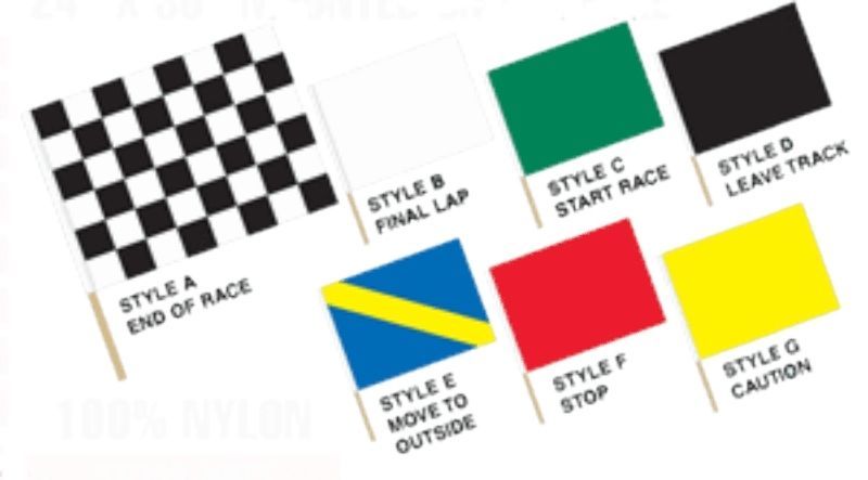 Nascar Flags Meaning NASCAR 7 Piece Flag Set