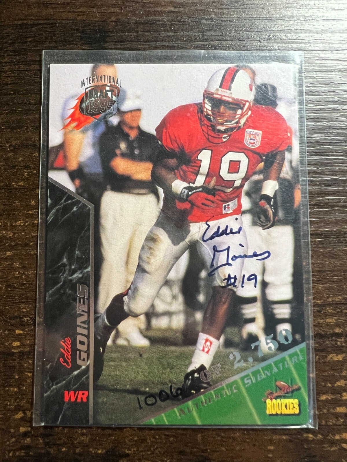 A116,506 - 1995 Signature Rookies Autographs #32 Eddie Goines/2750 | eBay