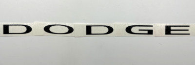 Flat Black "DODGE" Lettering Emblem Overlay Decal For 2015-2023 Dodge ...
