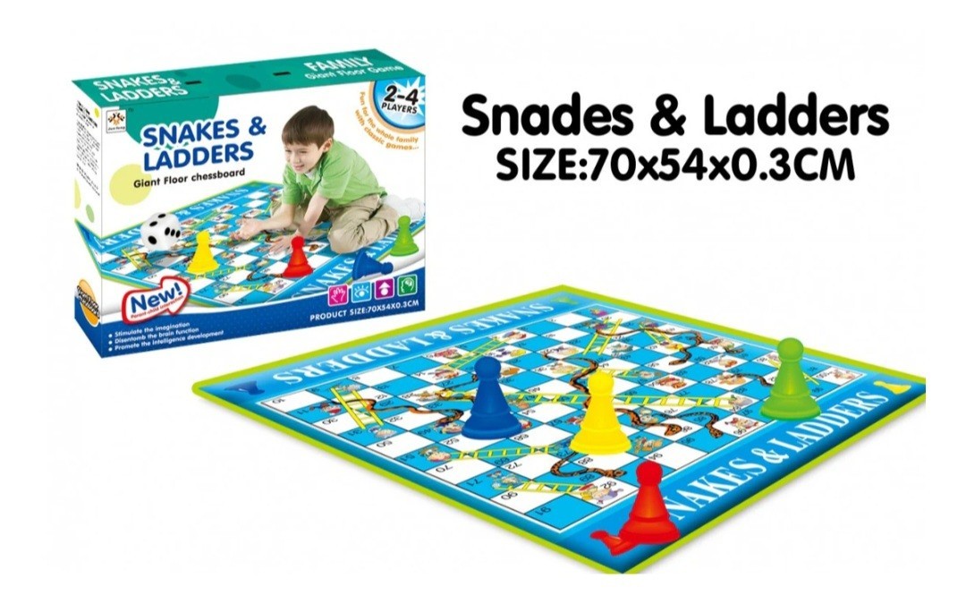 snakes & ladders giant floorboard game | eBay UK