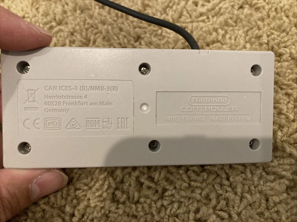 Nintendo Classic Mini NES Controller CLV-002 AUTHENTIC + Excellent ...