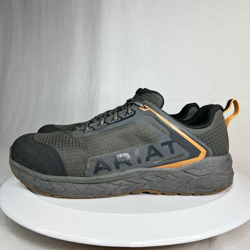 Ariat Outpace Gun Metal Brown Composite Toe Work Shoes Men’s Sz 10.5 D ...