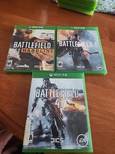 Battlefield xbox one games bundle lot Of 3. Battlefield 4,and 1 Plus ...