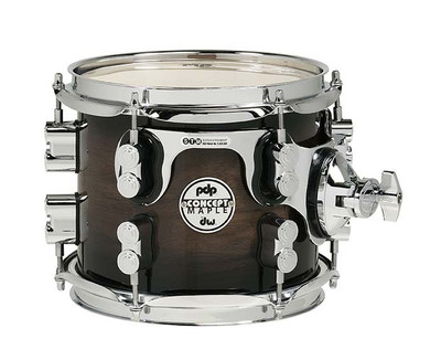 PDP Concept Maple Exotic Suspended 7x8 Tom - Walnut to Charcoal Burst w ...