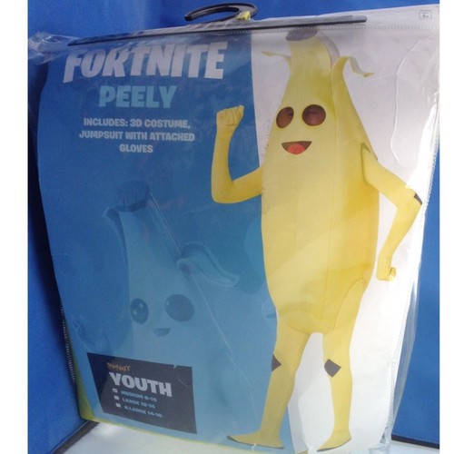 Spirit Halloween Youth MEDIUM Peely Costume - Fortnite | eBay