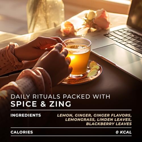 Lemon Ginger Tea Pods for Keurig (16 ct) - Herbal Tea rich in Vitamin C ...