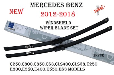 Front Windshield Wiper Blade Set For Mercedes W204 W207 W212 W218 ...