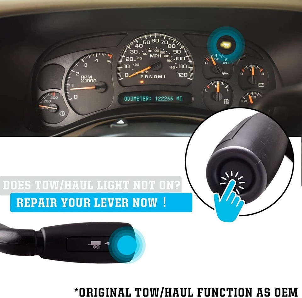 Gear Shift Lever w/Tow Haul Switch For GMC Sierra Cadillac Silverad SUV ...