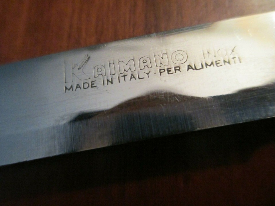 Kaimano 7 1/2-inch serrated steak knife Inox made in Italy per Alimenti ...