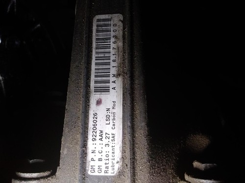 HOLDEN COMMODORE VE 08/2006-04/2013 DIFFERENTIAL CENTRE NON LSD GW6 3 ...