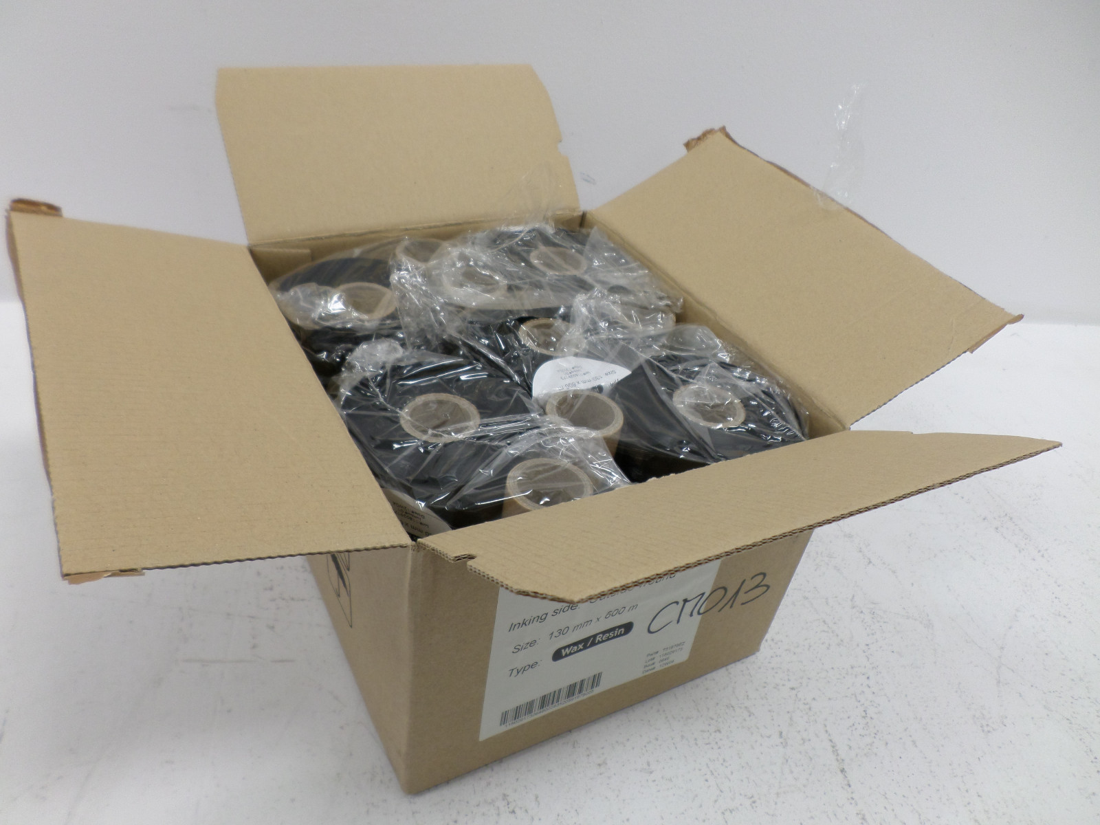 LOT OF 5 APR600 Black 130mm x 600M Outside Ink Thermal Transfer Ribbon ...