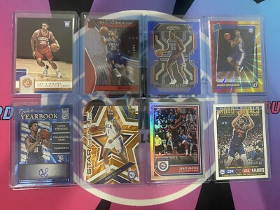 Philadelphia 76ers Card Lot(8) Joel Embiid, James Harden & More | eBay