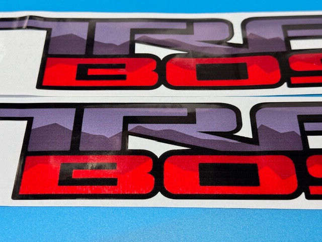 Pair 2019-2021 Trail Boss Decals Stickers Silverado Bed Side 1500 2500 ...