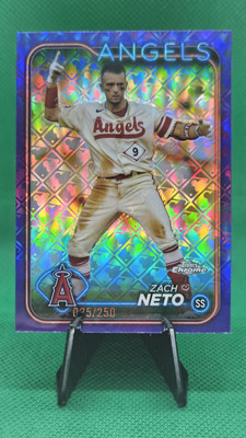 Zach Neto Purple Logofractor #/250 2024 Topps Chrome Logofractor | eBay
