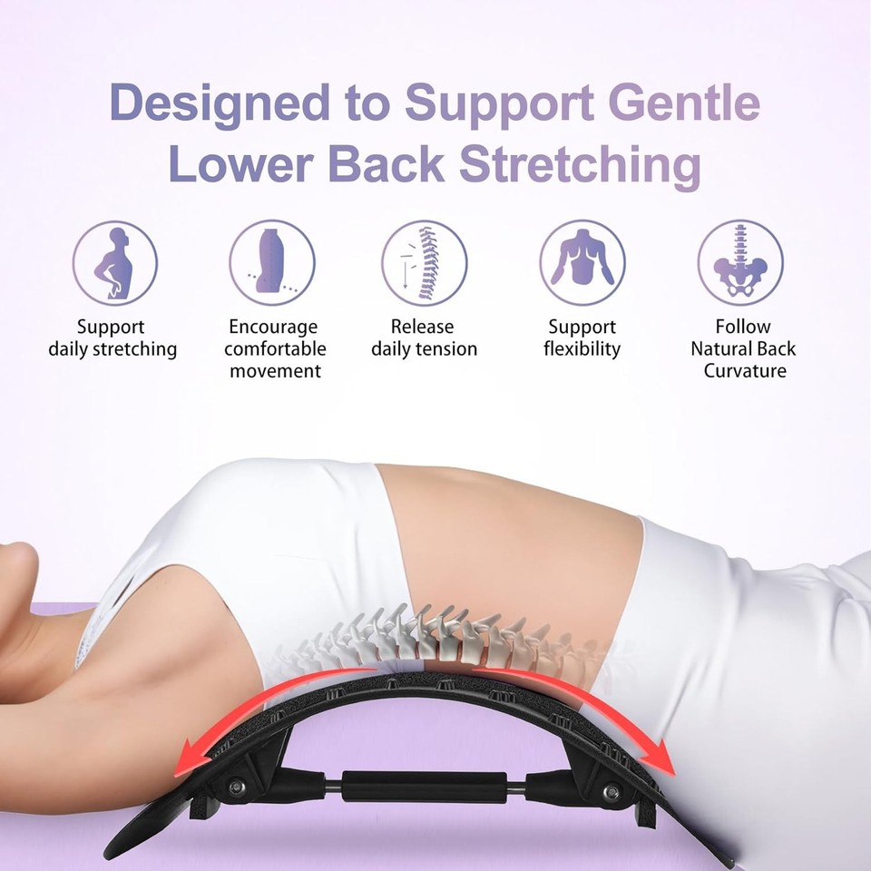 Adjustable Back Stretcher for Lower Back Stretching,Manual Spinal ...